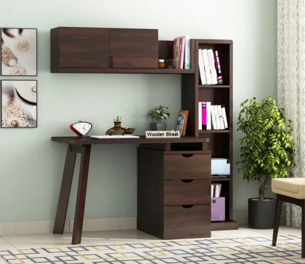 Montaro Compact Study Table with Storage - Swiss Star Furniture